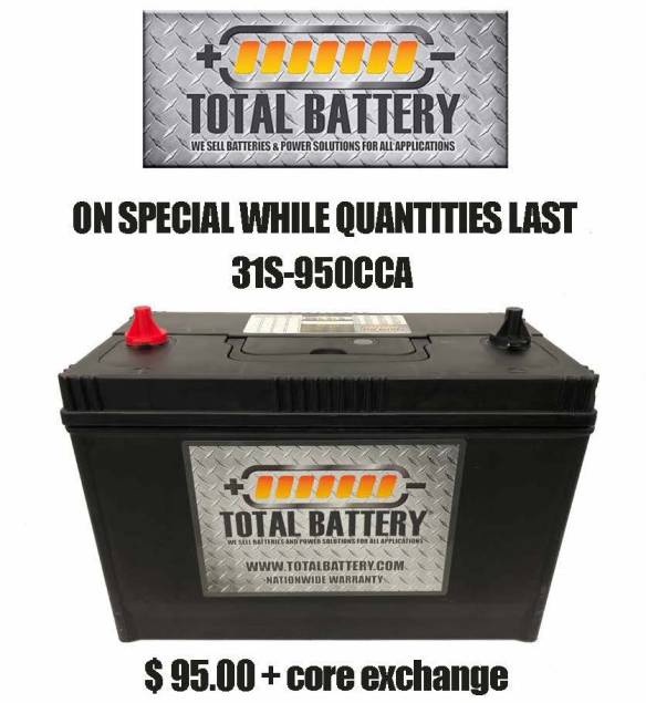 Group 31 S 950 Commercial Battery Sale | TOTAL BATTERY BLOG